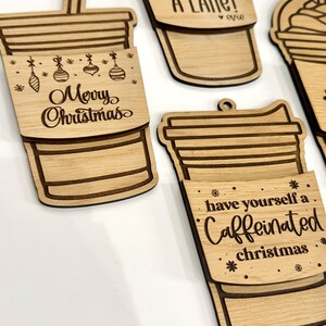 Coffee Cup Gift Card Holder | Holiday Gift Card Ornament | Christmas ...