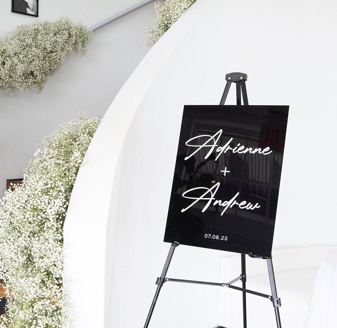 Wedding Welcome Sign • Wedding Sign • Neutral Wedding Sign • Elegant ...