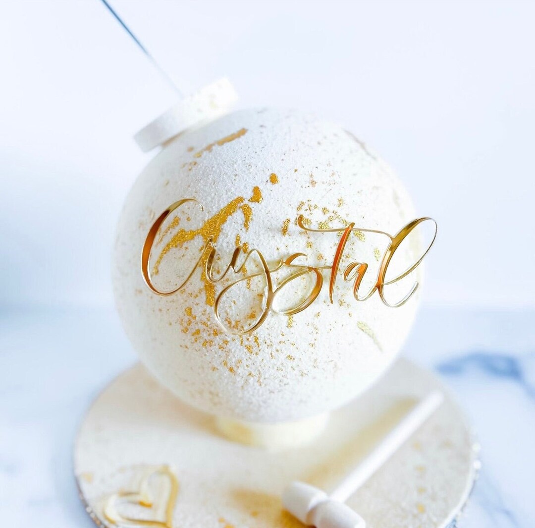 Personalized Name Cake Charms • Custom Cake Charms • Smash Cake Charm ...