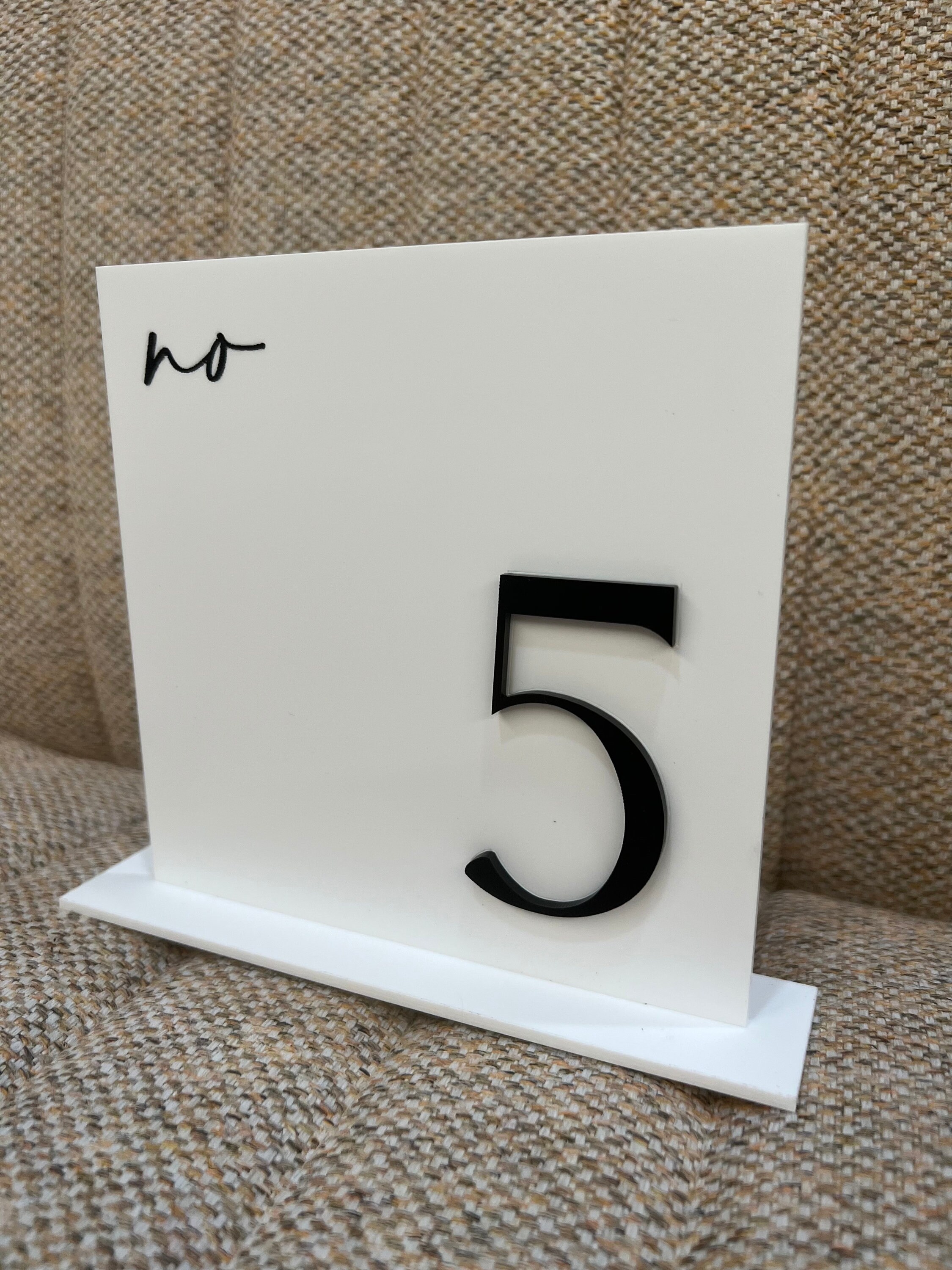 Square Table Number, Modern Square Table Number, Acrylic Table Numbers ...