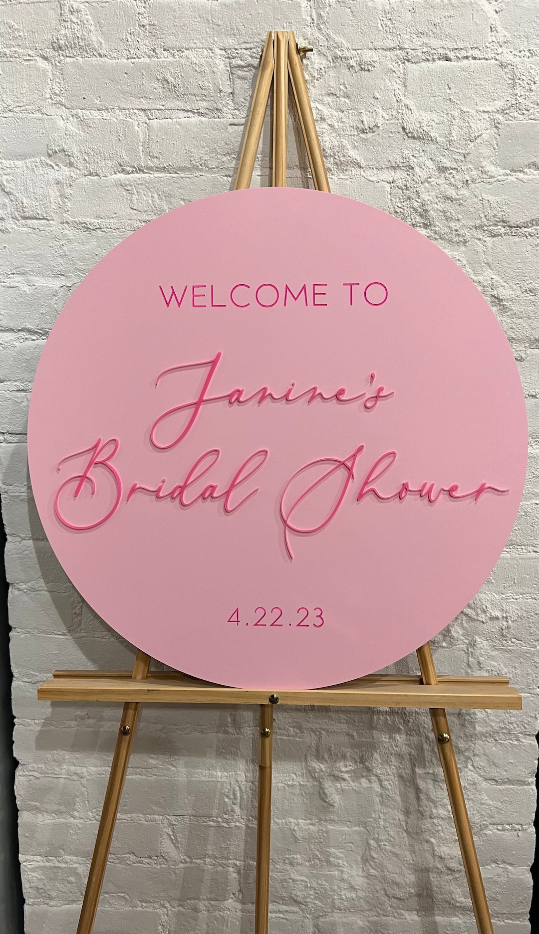Fun Colorful Bridal Sign • Bridal Shower Sign • Pink Welcome Sign ...