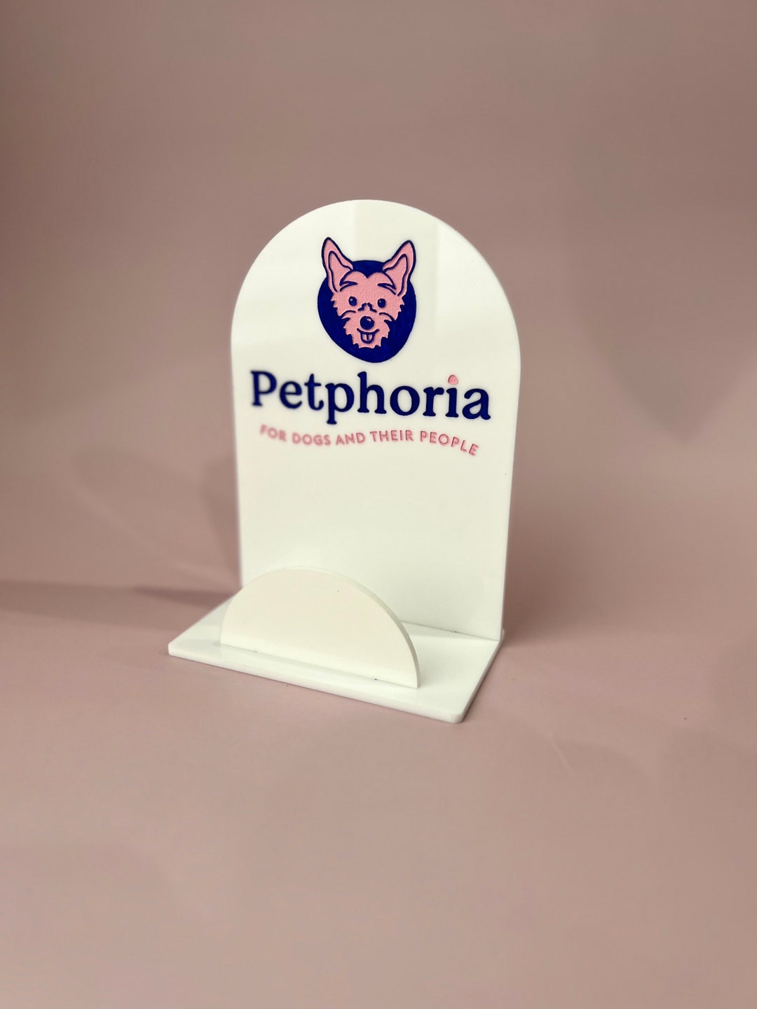 Business Card Holder • Logo Business Card Stand • Business Card Display ...