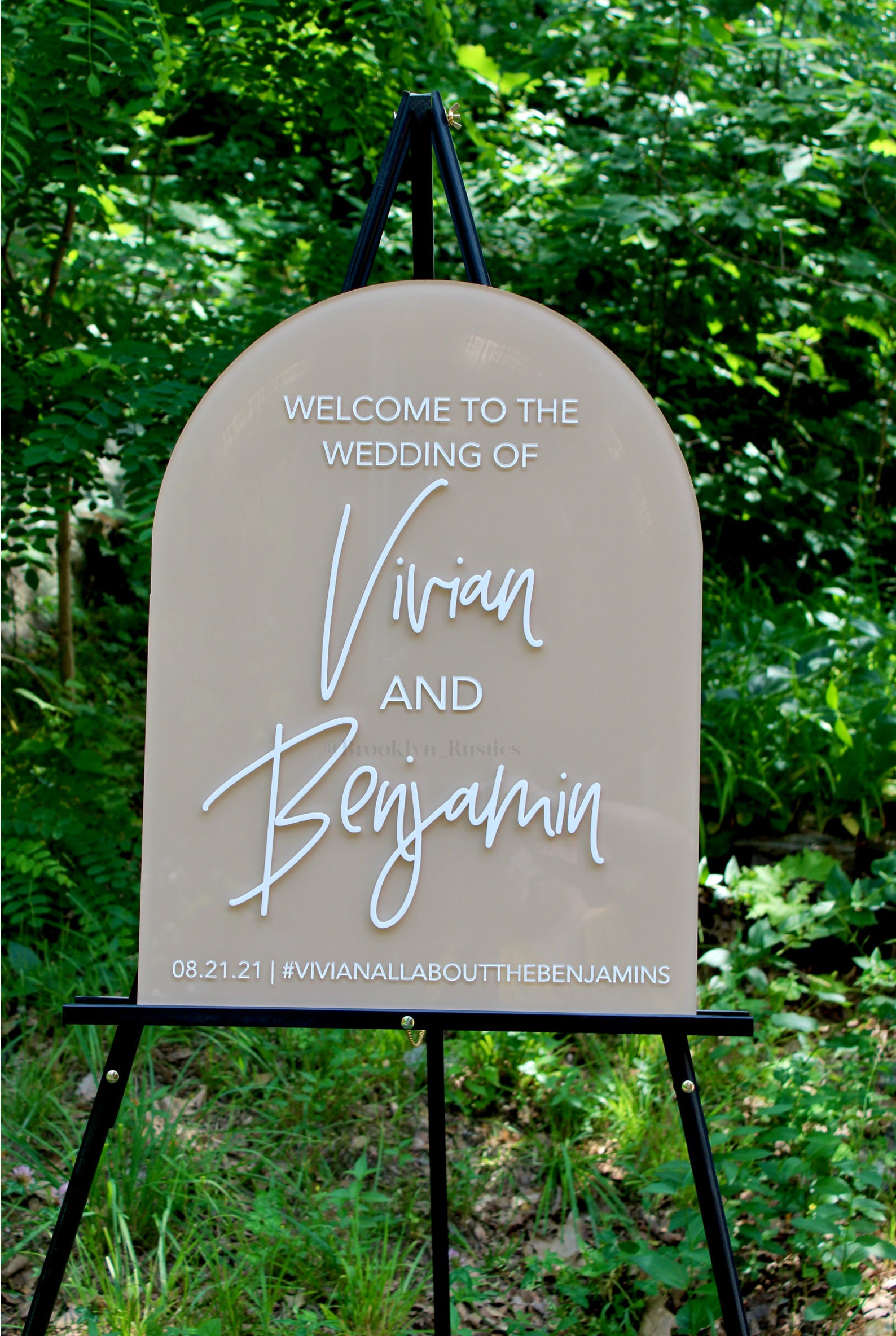 Arch Wedding Welcome Sign Wedding Sign Neutral Wedding - Etsy