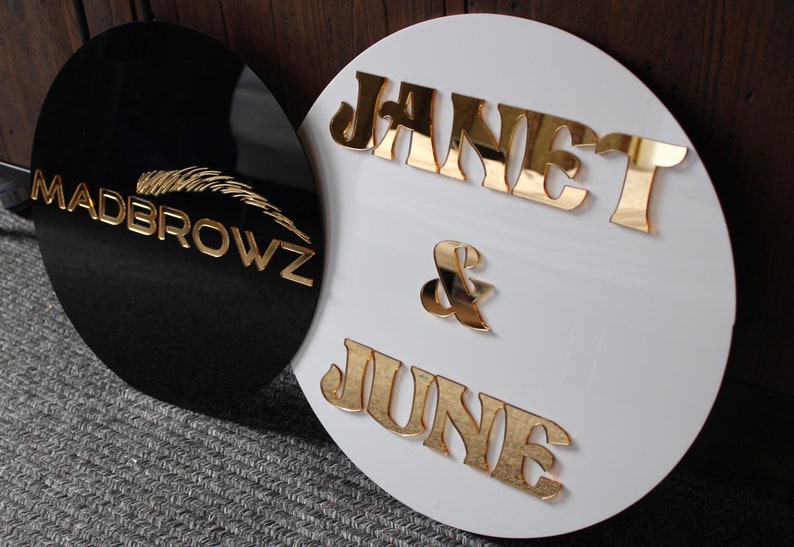 Round Business LOGO Sign Business Shop Sign Round Business - Etsy