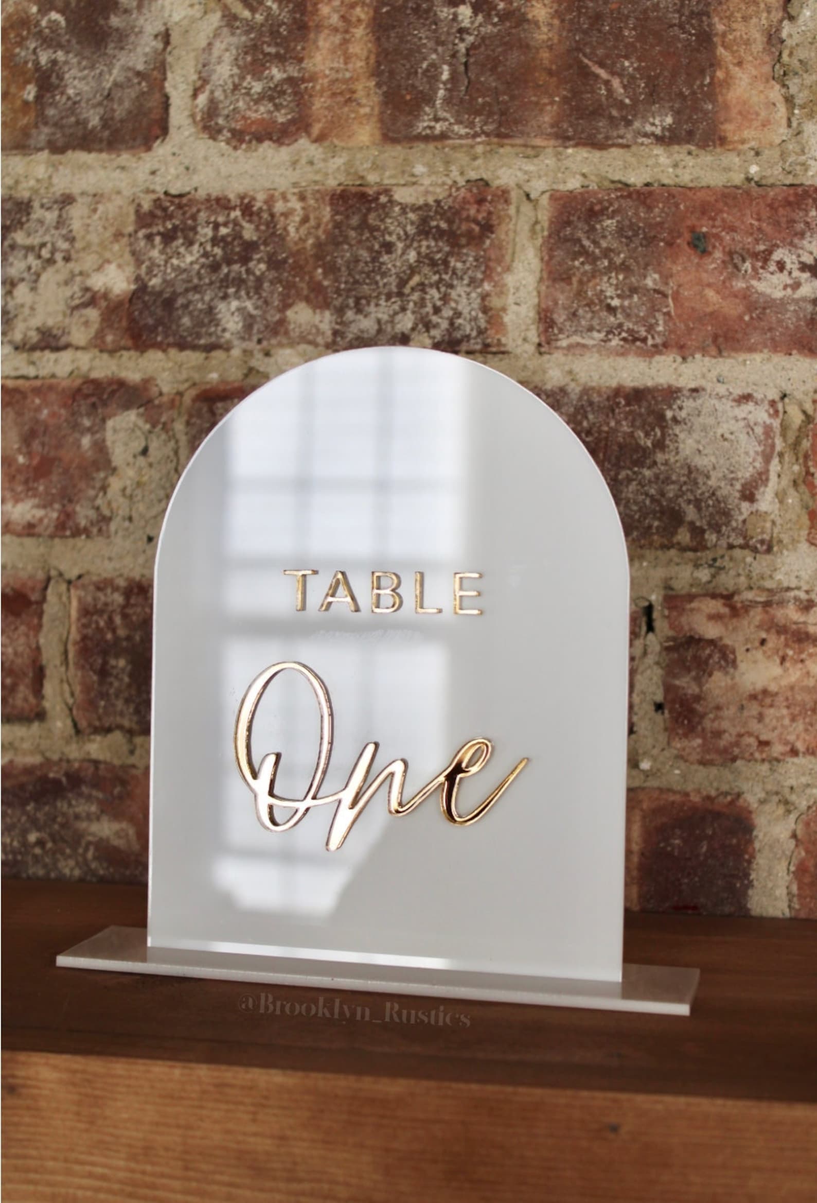 Arch Table Number Modern Arched Table Number Acrylic Table - Etsy