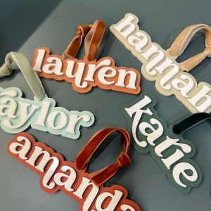 Double Layered Party Name Tags . Decorative Drink Tags . Name Tags ...