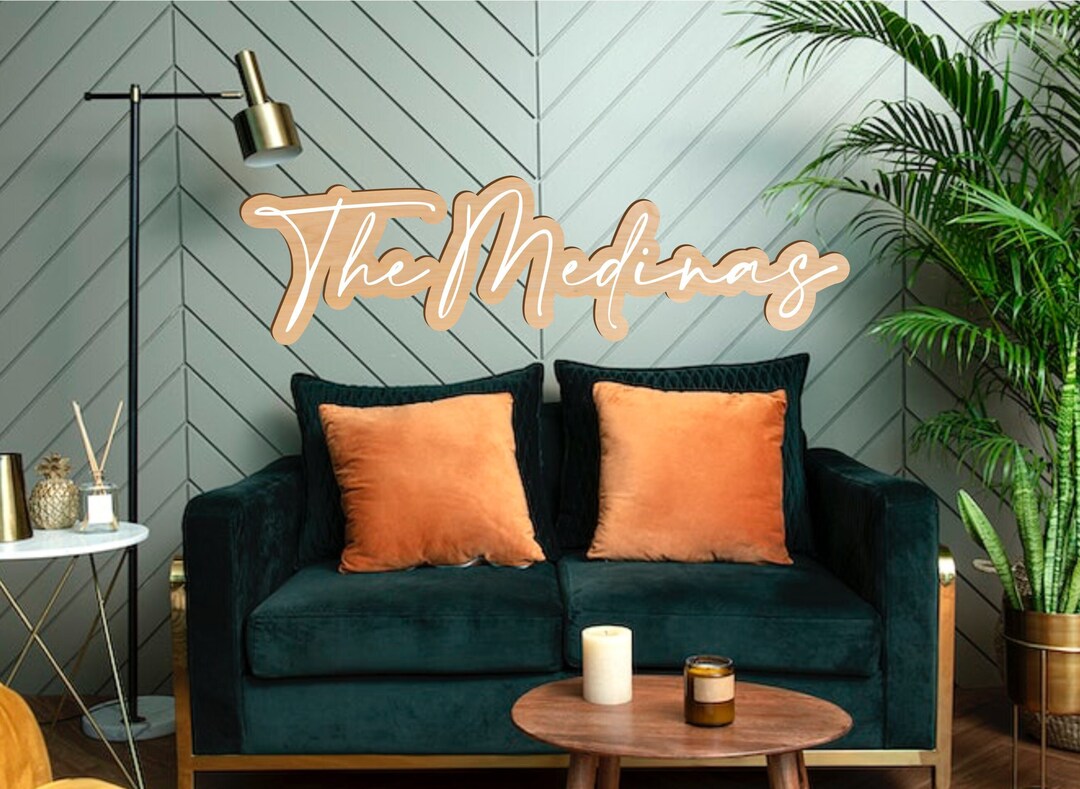 Double Layered Newlywed Name Sign | 3D Wedding Name Sign | Last Name ...