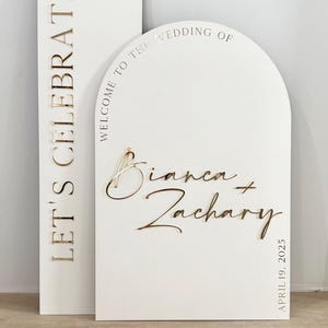 Classic Wedding Welcome Sign, Modern Wedding Sign, Elegant Wedding Sign ...
