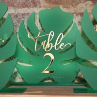 Palm Tree Table Number Template - Table Numbers for Tropical Wedding ...