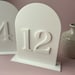 Arch Table Number Modern Arched Table Number Acrylic Table - Etsy