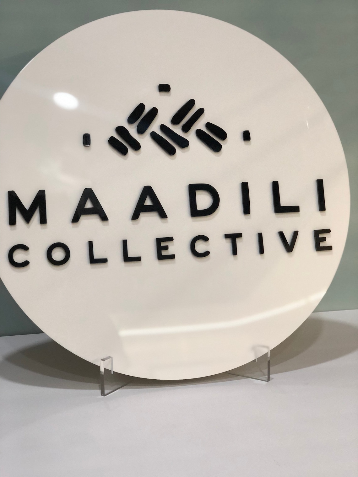 Clear Stand for Round Logo Sign to Be Purchased With Our - Etsy