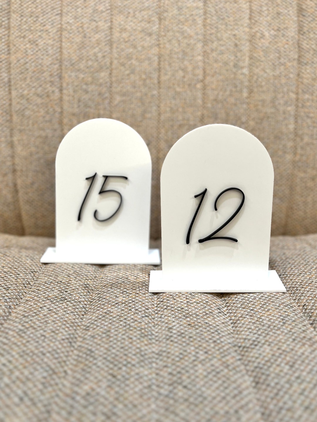 Arch Table Number • Modern Arched Table Number • Acrylic Table Numbers ...