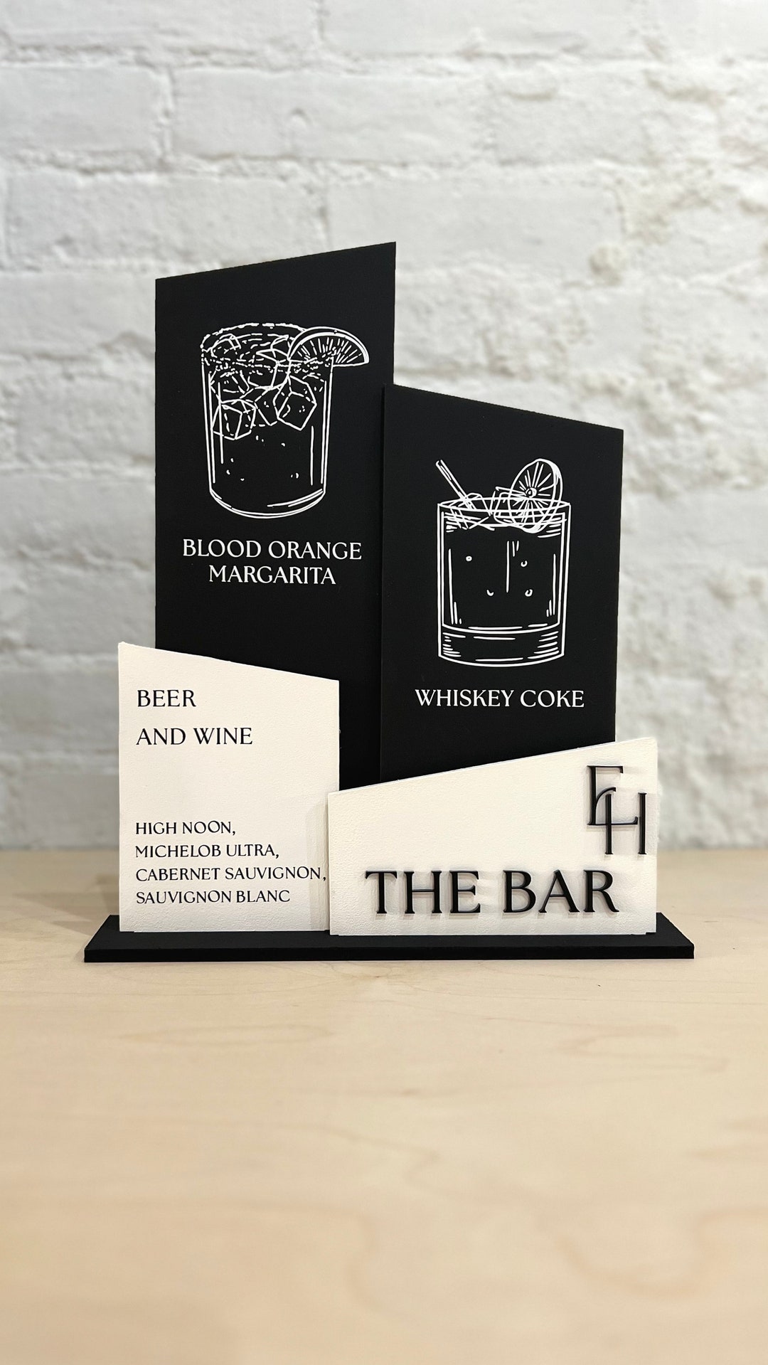 Signature Drink Sign • Custom Bar Sign • Wedding Drink Menu • Wedding ...