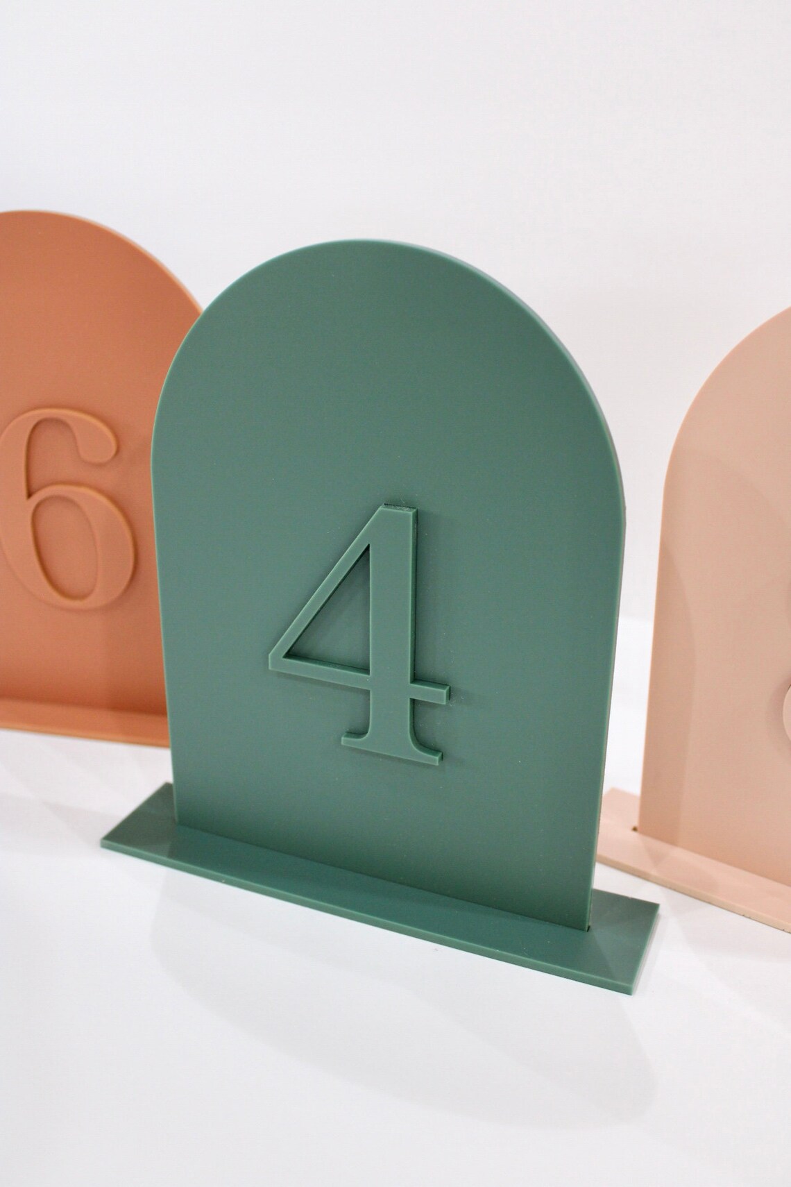Arch Table Number Modern Arched Table Number Acrylic Table - Etsy