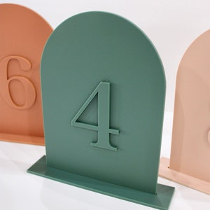 Arch Table Number Modern Arched Table Number Acrylic Table - Etsy