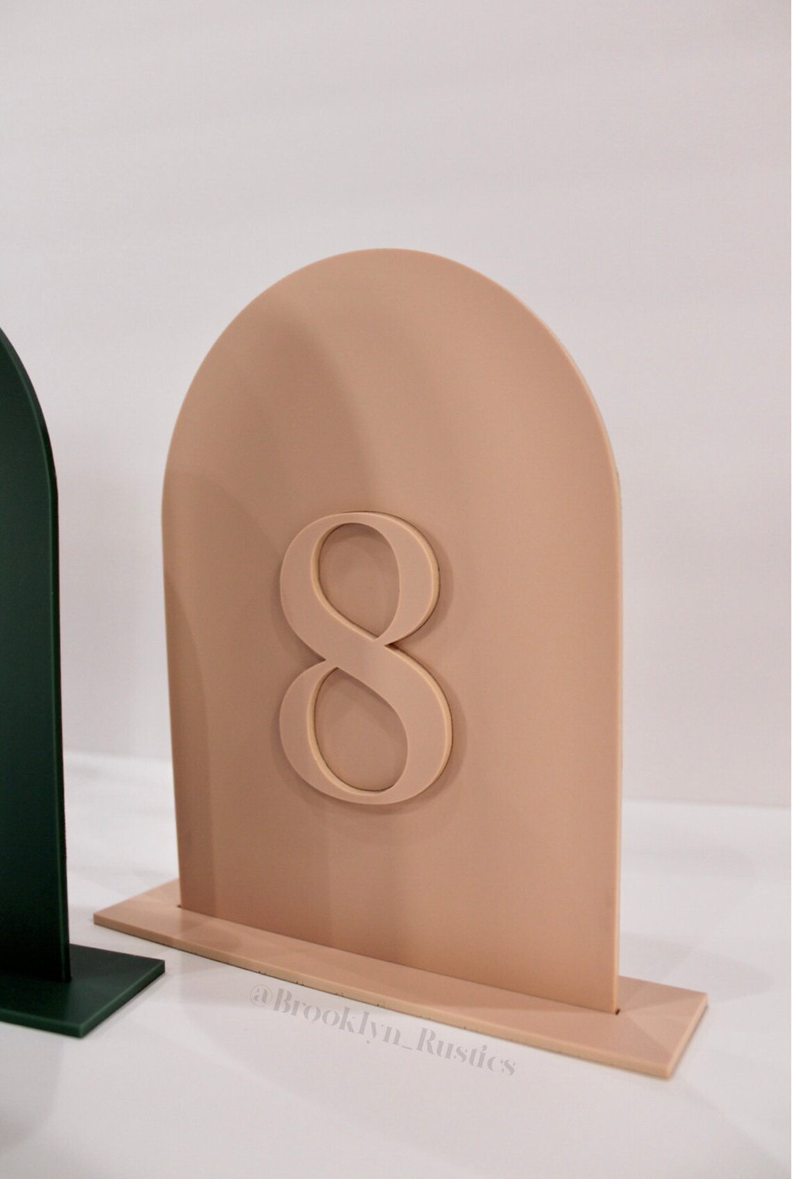 Arch Table Number Modern Arched Table Number Acrylic Table - Etsy