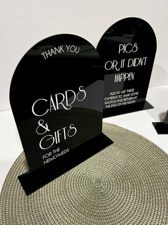 Personalized Arched CUSTOM Sign Acrylic Table Sign - Etsy