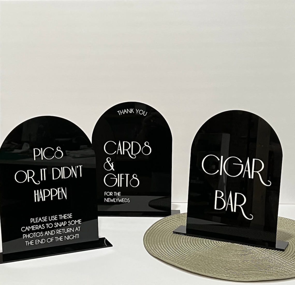 Personalized Arched CUSTOM Sign Acrylic Table Sign - Etsy