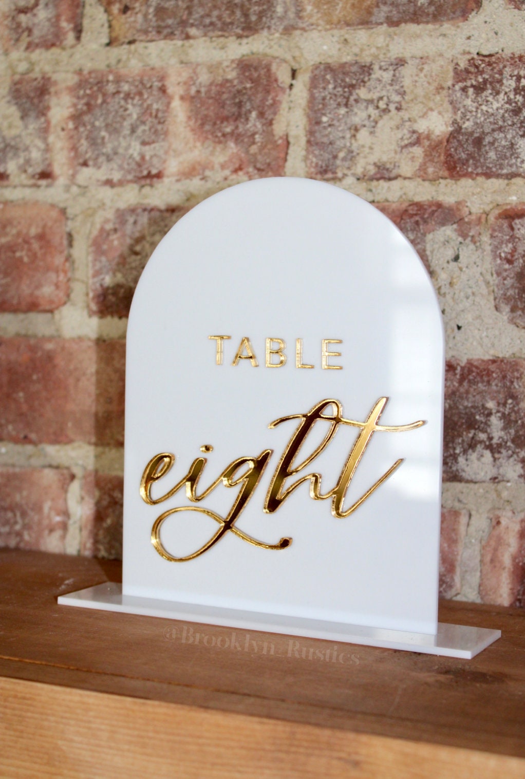 Arch Table Number Modern Arched Table Number Acrylic Table - Etsy