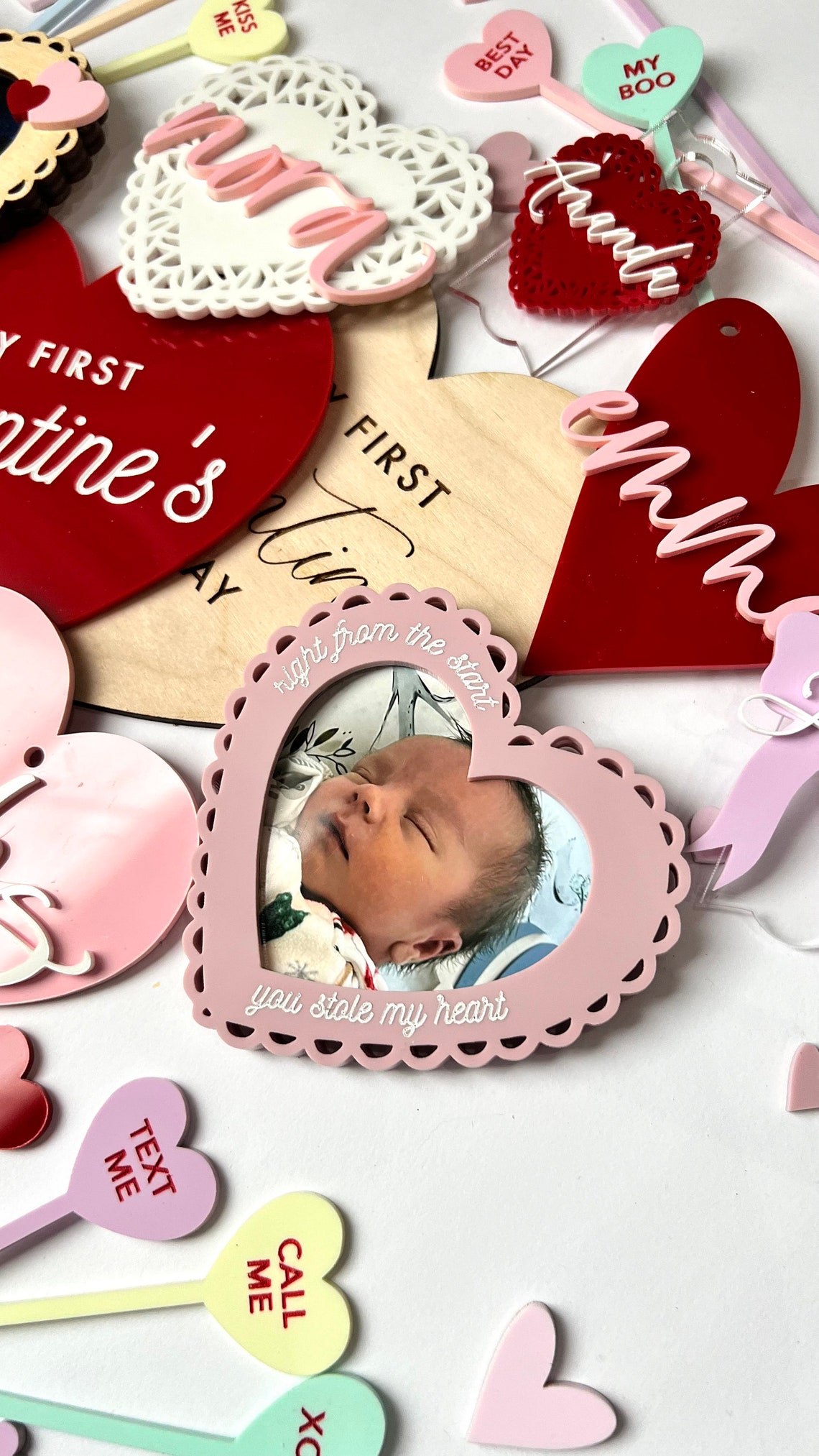 Valentines Day Photo Magnet | Refrigerator Magnet | Heart Magnet ...
