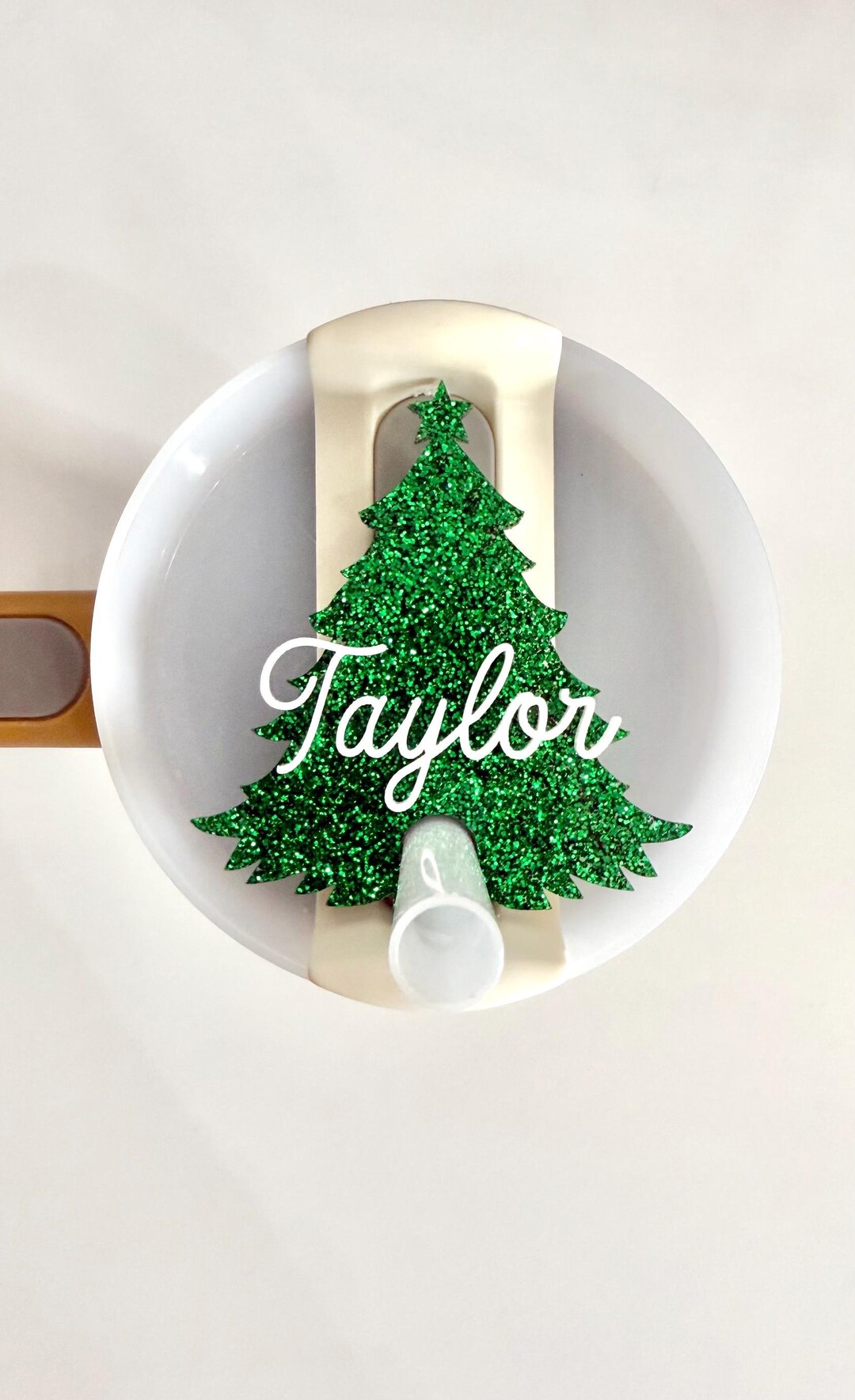 Personalized Christmas Tree Stanley Topper | Holiday Stanley Name Tag ...