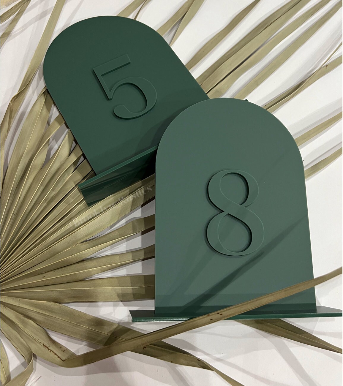 Arch Table Number Modern Arched Table Number Acrylic Table - Etsy