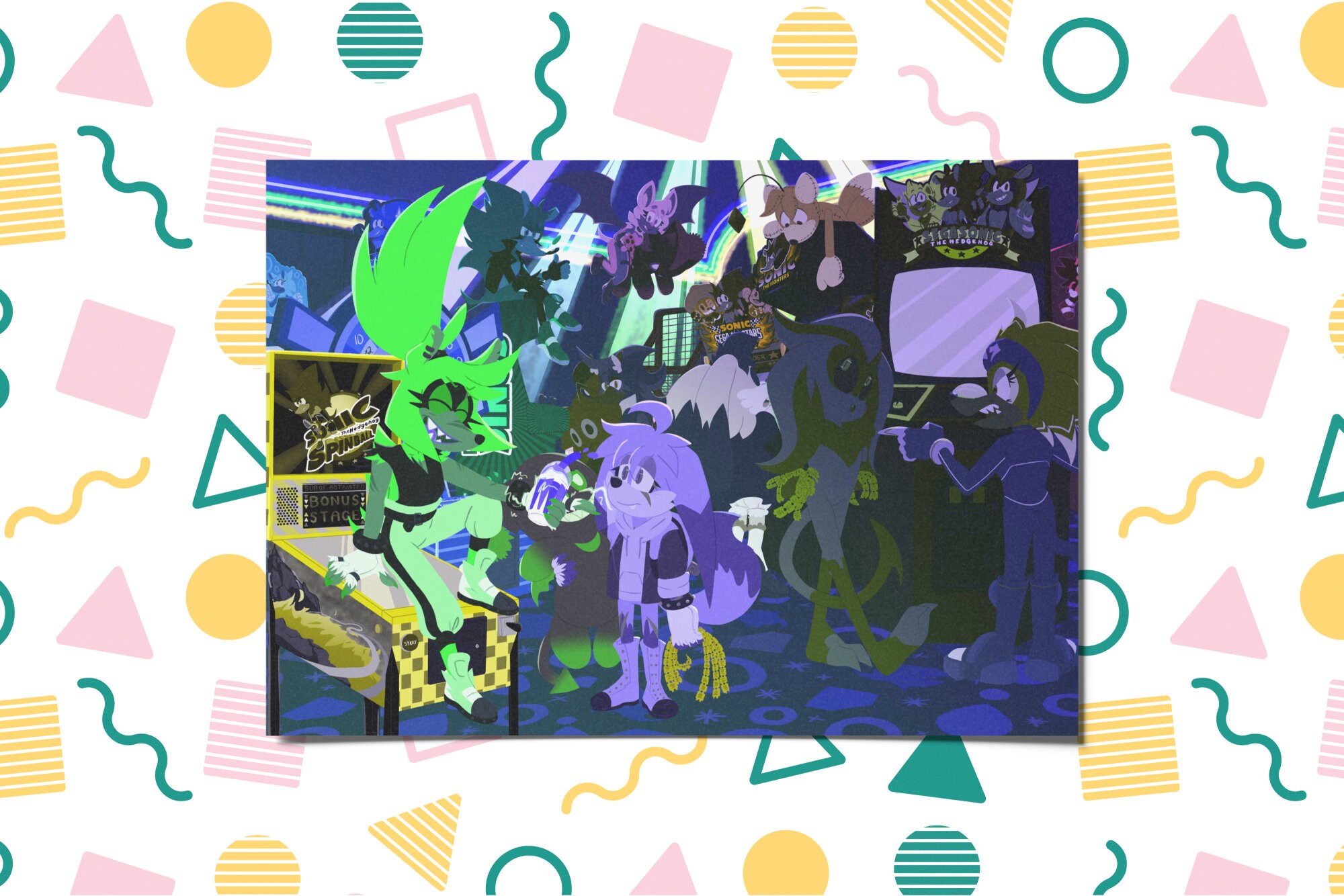 Surge and Kit at the Arcade Double-sided 5x7in Mini Print - Etsy