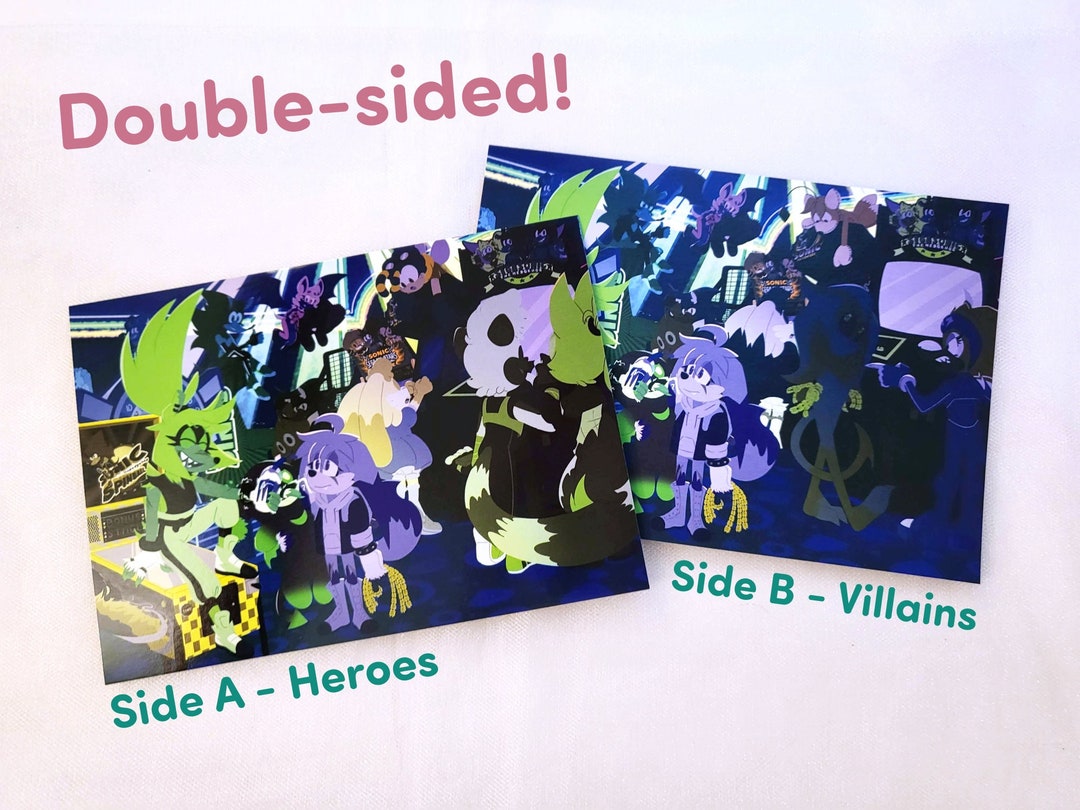 Surge and Kit at the Arcade Double-sided 5x7in Mini Print - Etsy