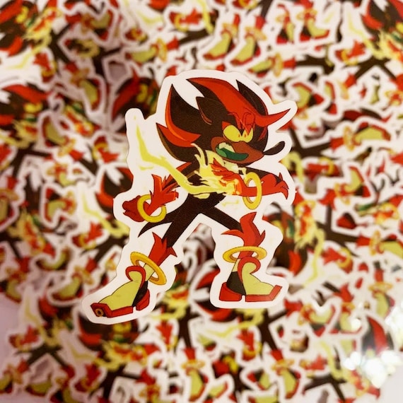 Angry Shadow the Hedgehog Sticker - Etsy