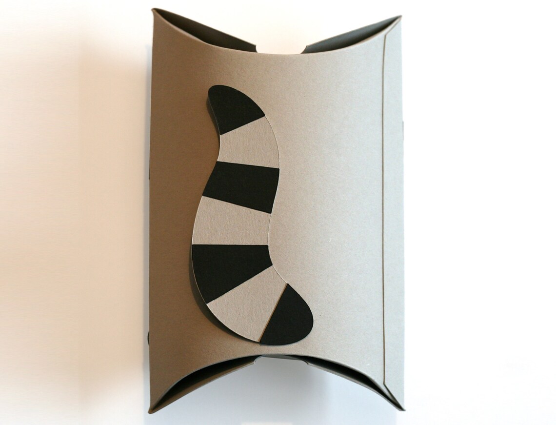 Cute Raccoon Gift Box SVG for Cricut, Woodland Theme Party Favor Pillow ...