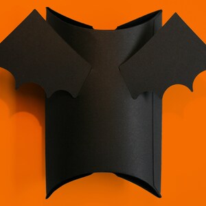 Cute Bat Gift Box SVG for Cricut, Halloween Party Favor Pillow Box ...