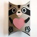 Cute Raccoon Gift Box SVG for Cricut, Woodland Theme Party Favor Pillow ...