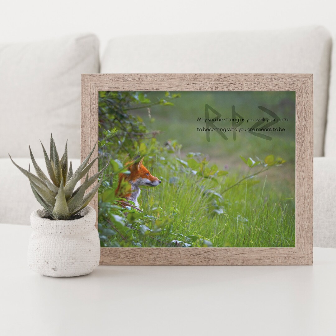 Digital Art the Rune Fox Printable Wall Art 8x10 - Etsy