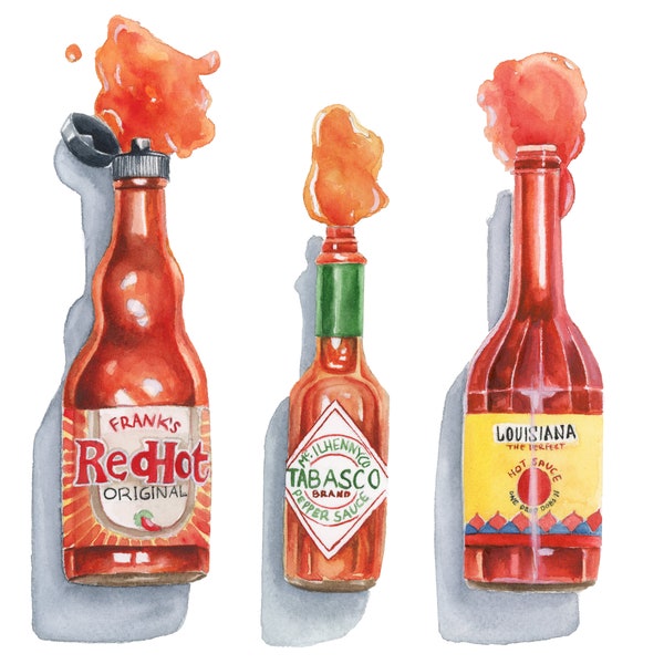 Hot Sauce Print - Etsy