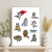 Rambunctious Raccoons Watercolor Print, Trash Panda Wall Art, Animal ...