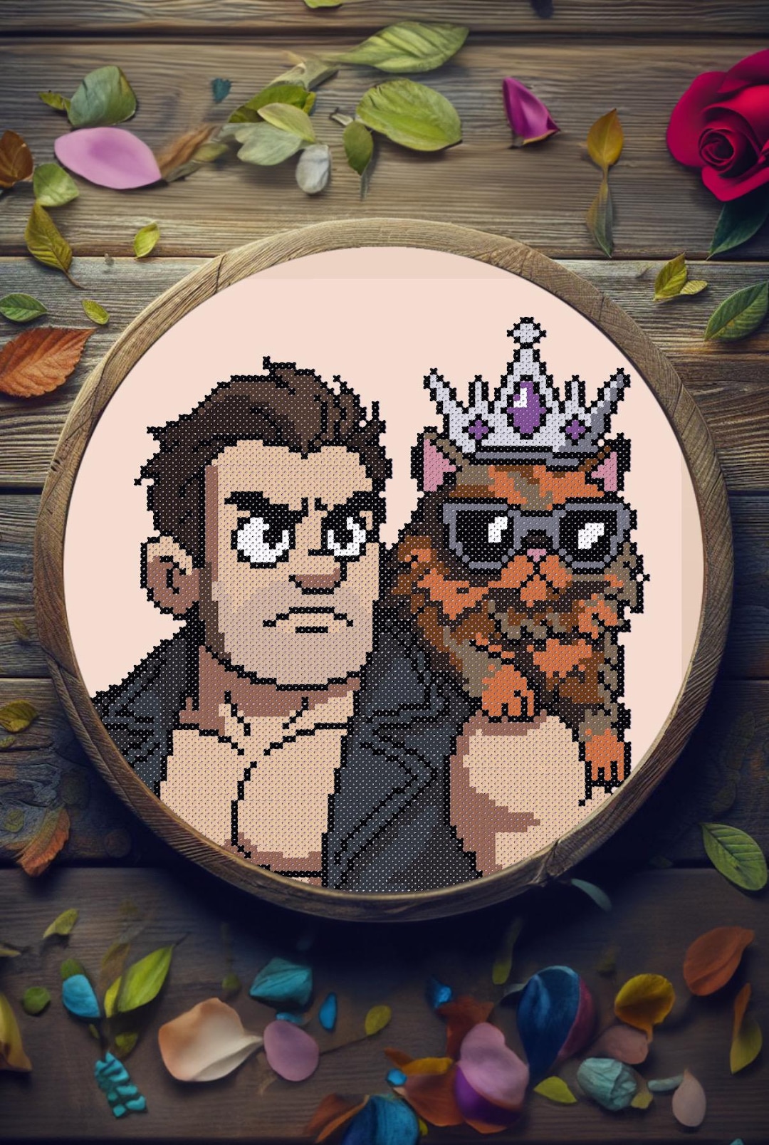 Dungeon Crawlers Carl and Princess Donut CROSS STITCH PATTERN - Etsy