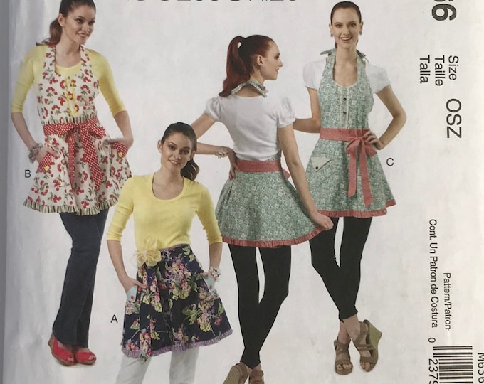 Simplicity 5201 Misses' Apron Daisy Kingdom Smock Style Retro With ...