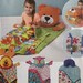 Simplicity 1389 Child's Nap Packs Roll up Fleece Blanket, Animal Pillow ...