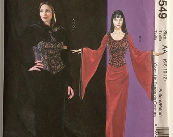 Butterick 6593 Misses' Costume Pattern Renaissance Dress Princess Seams ...