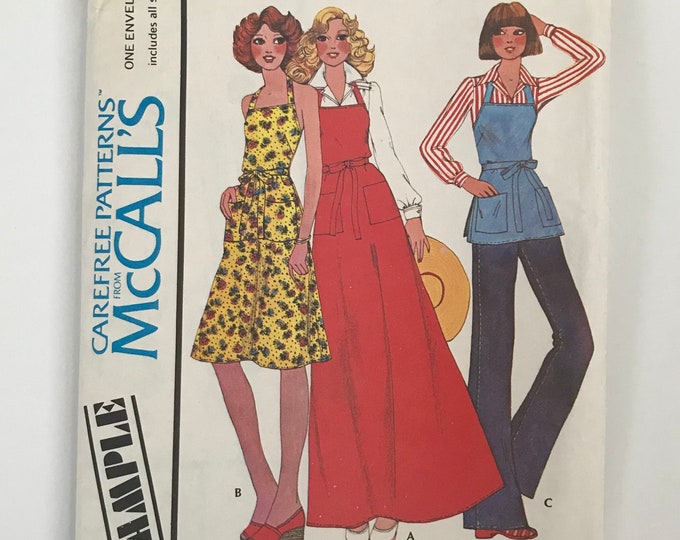 Simplicity 5201 Misses' Apron Daisy Kingdom Smock Style Retro With ...