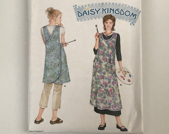 Simplicity 5201 Misses' Apron Daisy Kingdom Smock Style Retro With ...