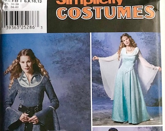 Butterick 6593 Misses' Costume Pattern Renaissance Dress Princess Seams ...