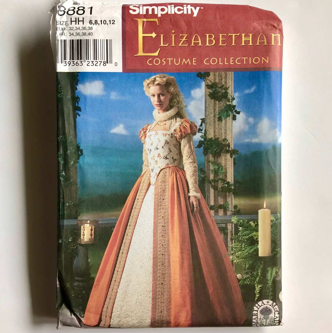 Simplicity 8881 Misses' Costume Pattern Elizabethan Dress by Martha ...