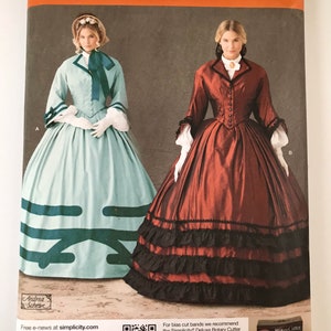 Simplicity 1818 Civil War Antebellum Ball Gown Historical Costume ...