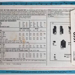 Simplicity 8337 1970s Pullover Woven Top With Slash Collar Neckline ...