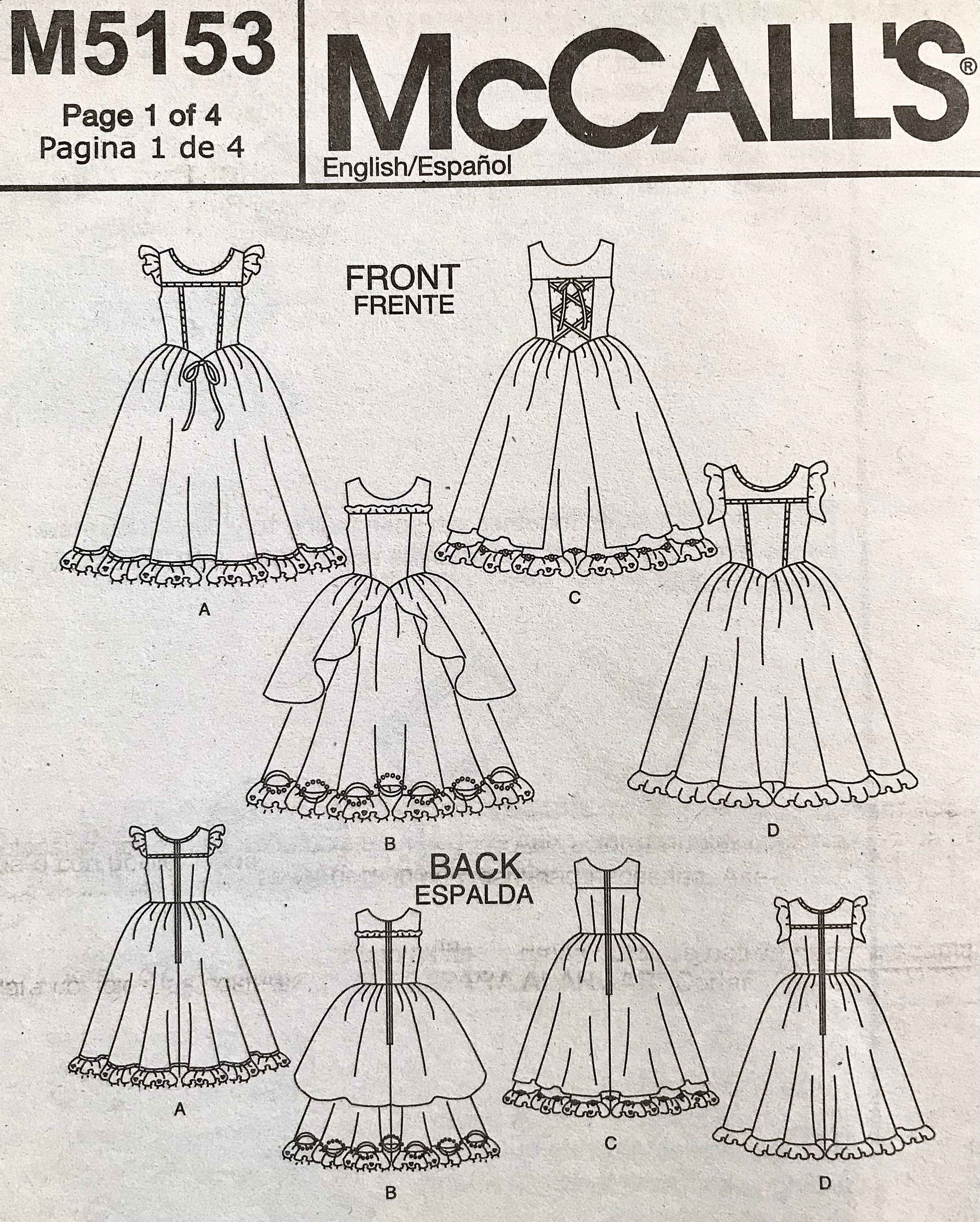 Mccall's M5153/MP403 Children's and Girls' - Etsy