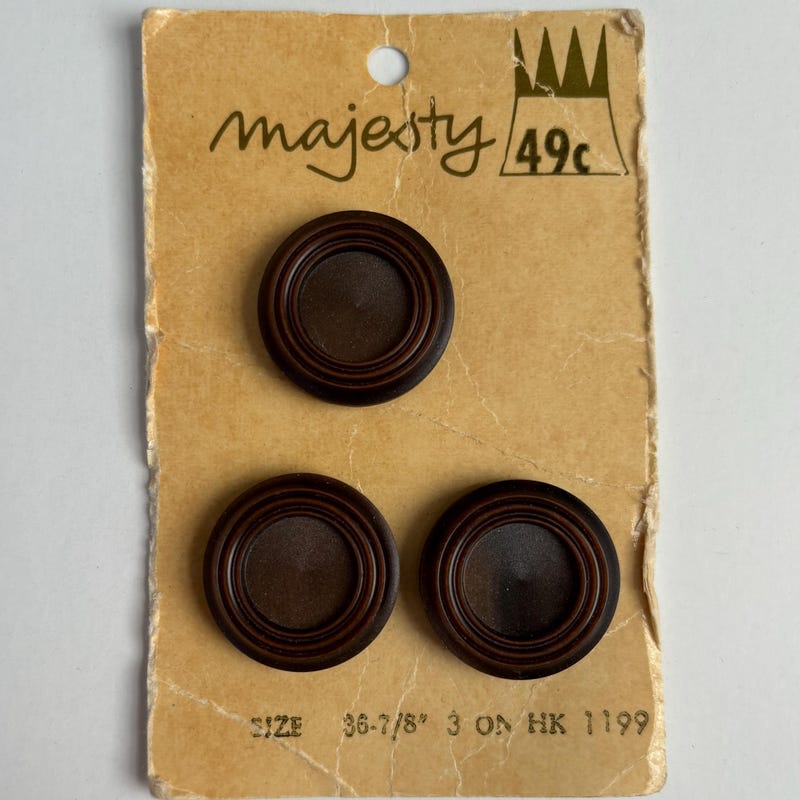 Brown Buttons - Etsy