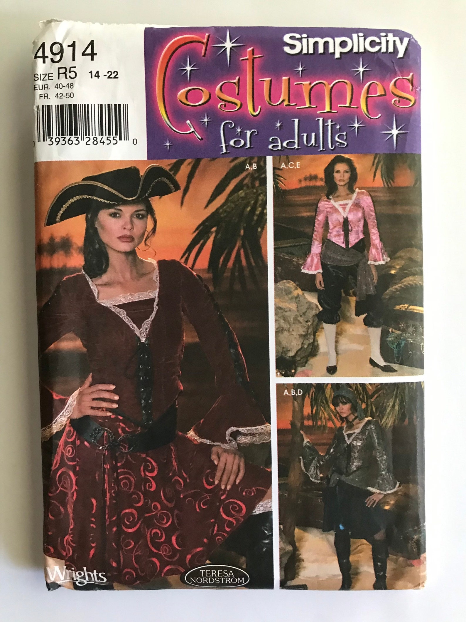 Simplicity 4914 Misses' Pirate Costumes Pattern - Etsy