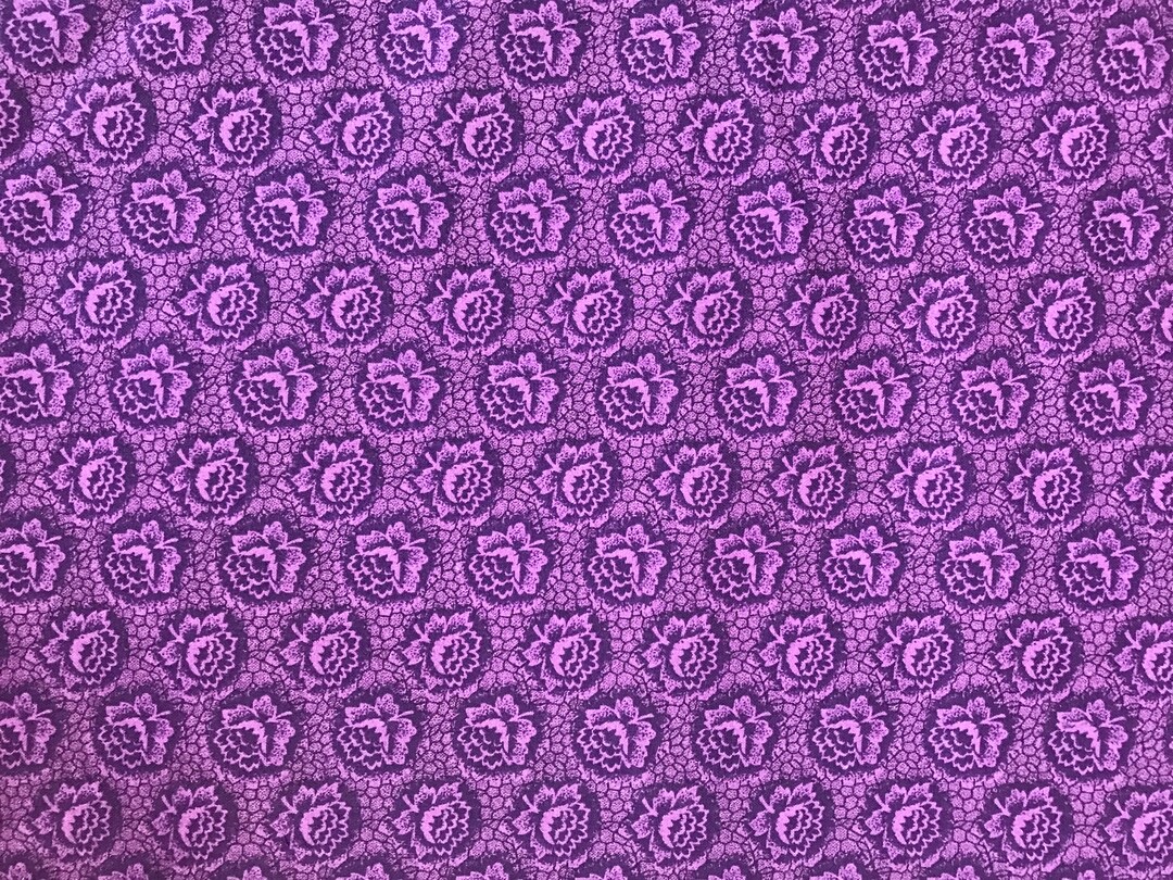 Purple Flowers Fabric Quilting Cotton Shades of Purple for Quilting ...