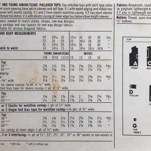 Simplicity 8337 1970s Pullover Woven Top With Slash Collar Neckline ...